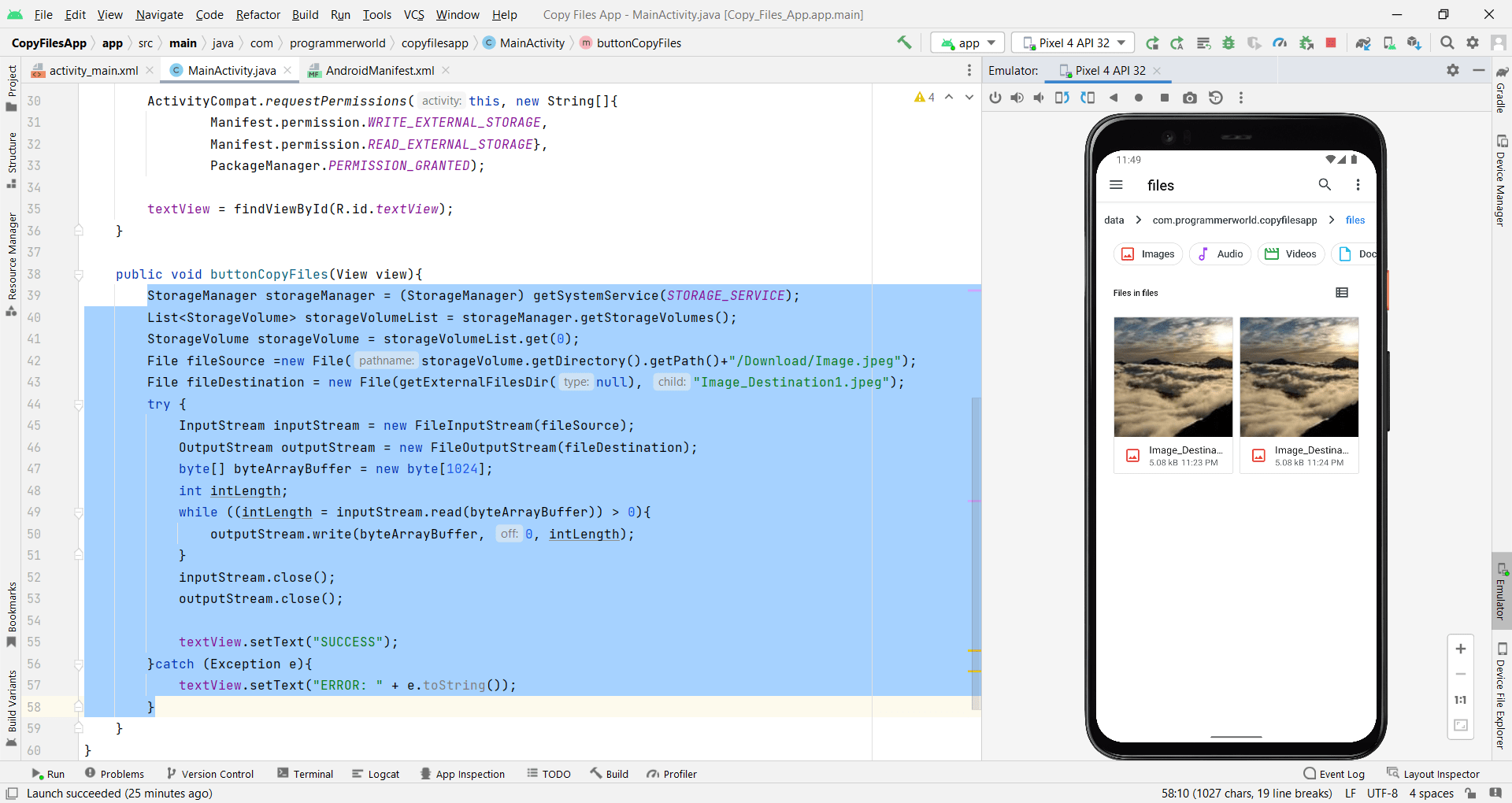 How To Copy Files From One Path To Another Download Folder To App Data Folder From Your