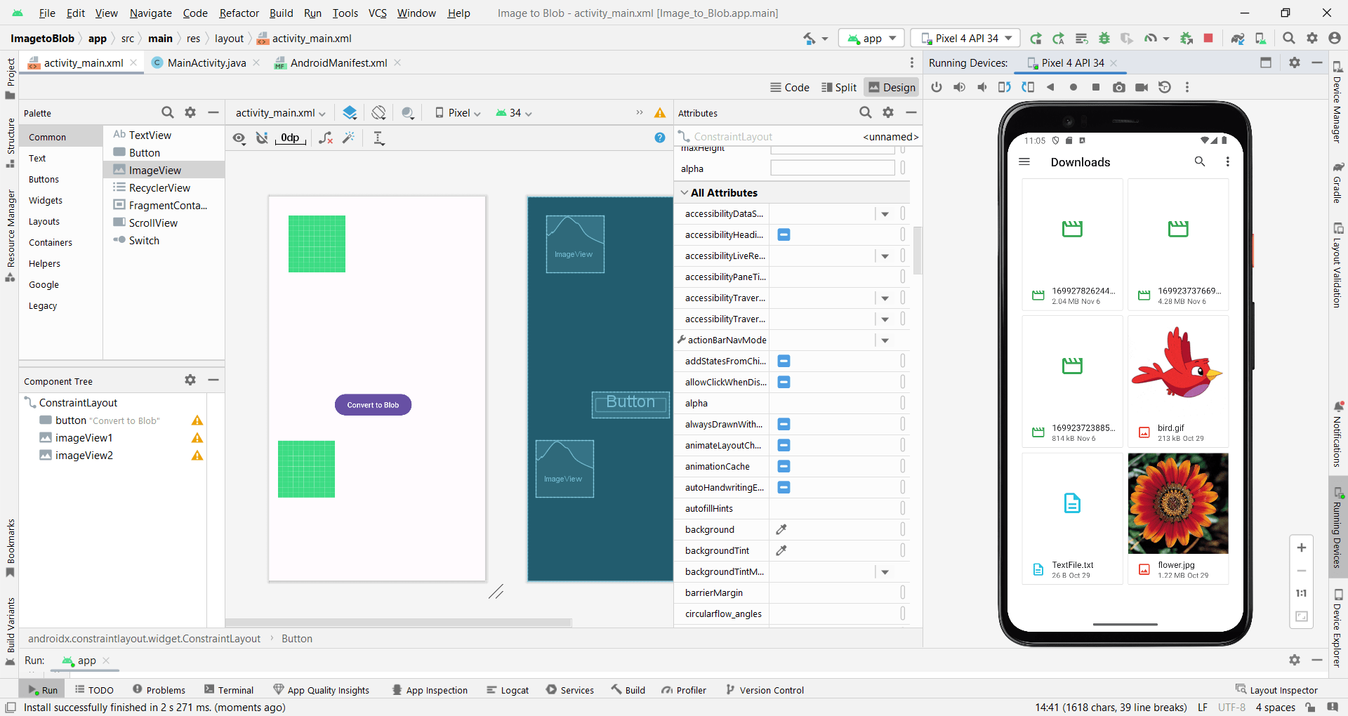 How To Convert An Image To Blob Bytes Array And Vice Versa Using 
