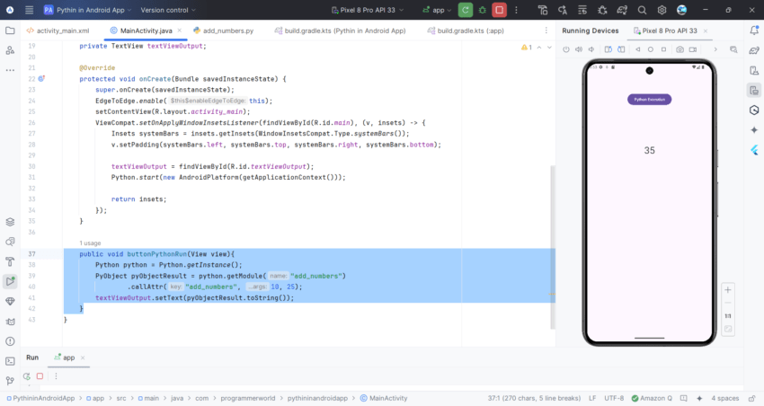 How To Run Python Code In Android App Programmerworld 9666