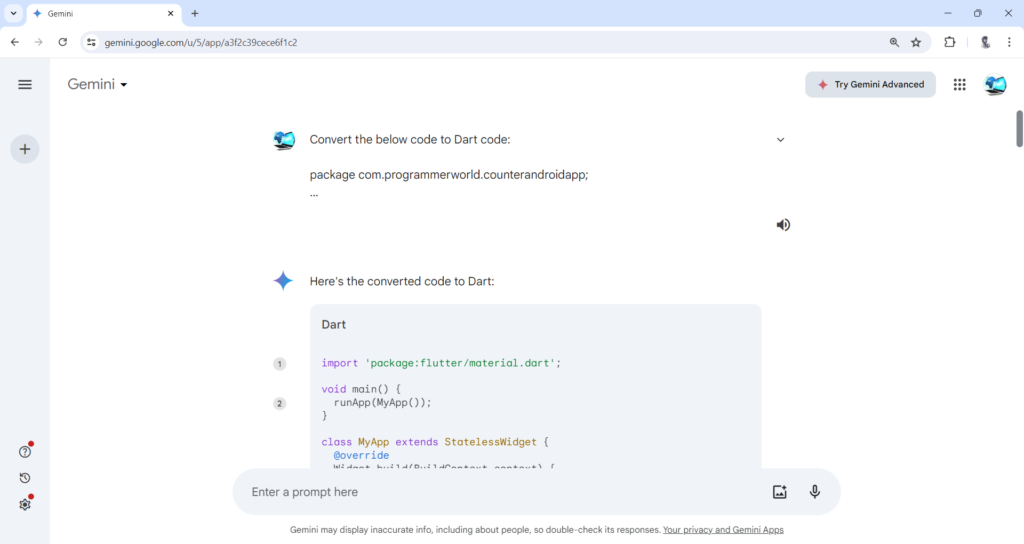 How To Convert An Android Java Code To Dart Code And Run As Web Or Android App Programmerworld